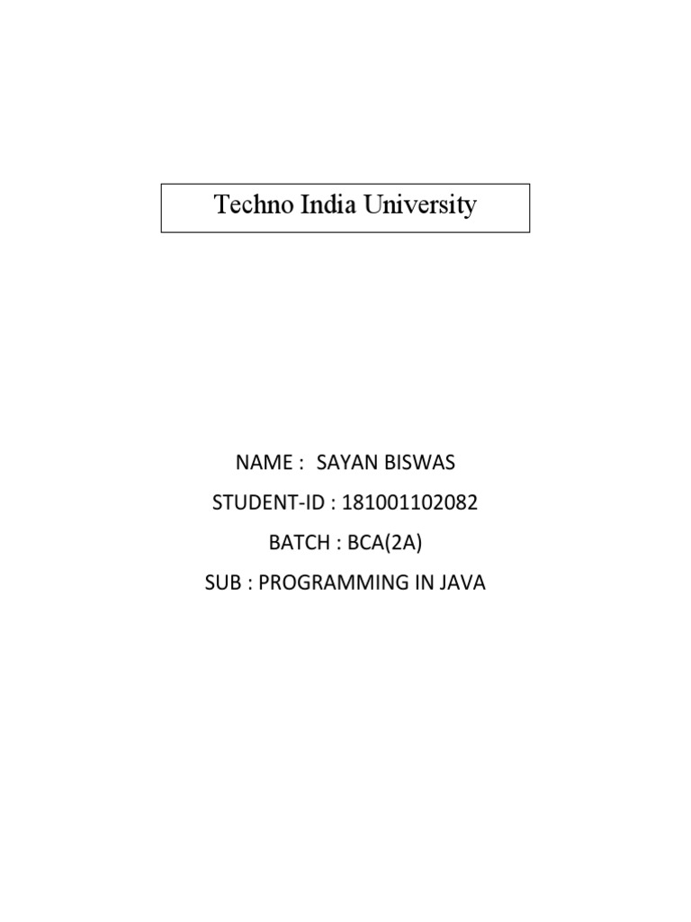 Ankush Java Program | PDF