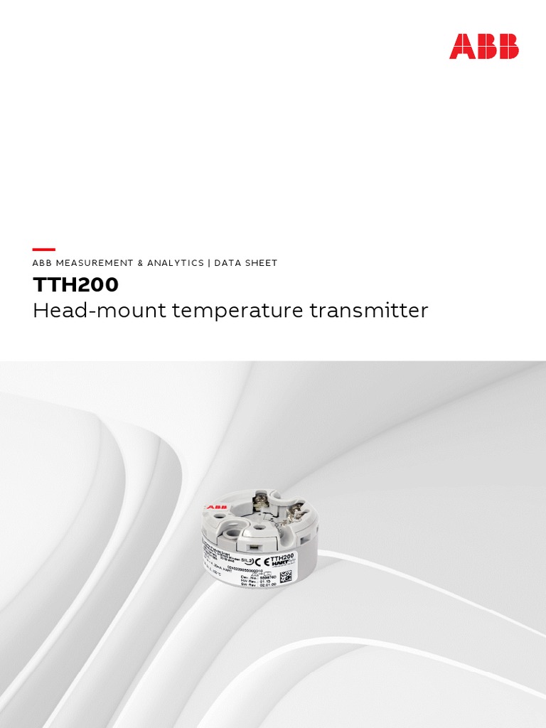 Head-Mount Temperature Transmitter: Abb Measurement & Analytics - Data ...