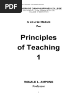 Principles of Teaching 1 by Corpuz and Salandanan PDF | PDF | Learning | Teachers