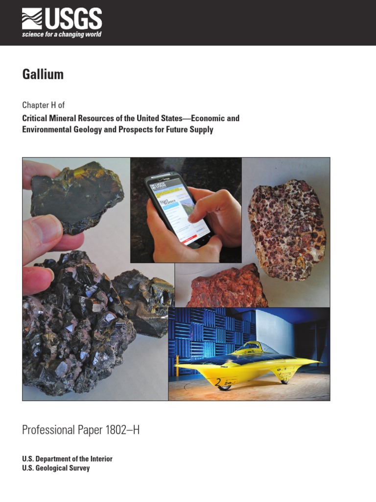 Gallium: Professional Paper 1802-H | PDF | Ounce | Parts Per Notation