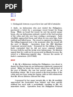 MPC vs Common Law Homicide Analysis | PDF | Manslaughter | Mens Rea