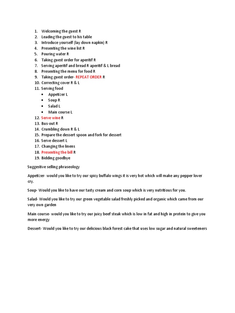 Russian Sequence of Service | PDF