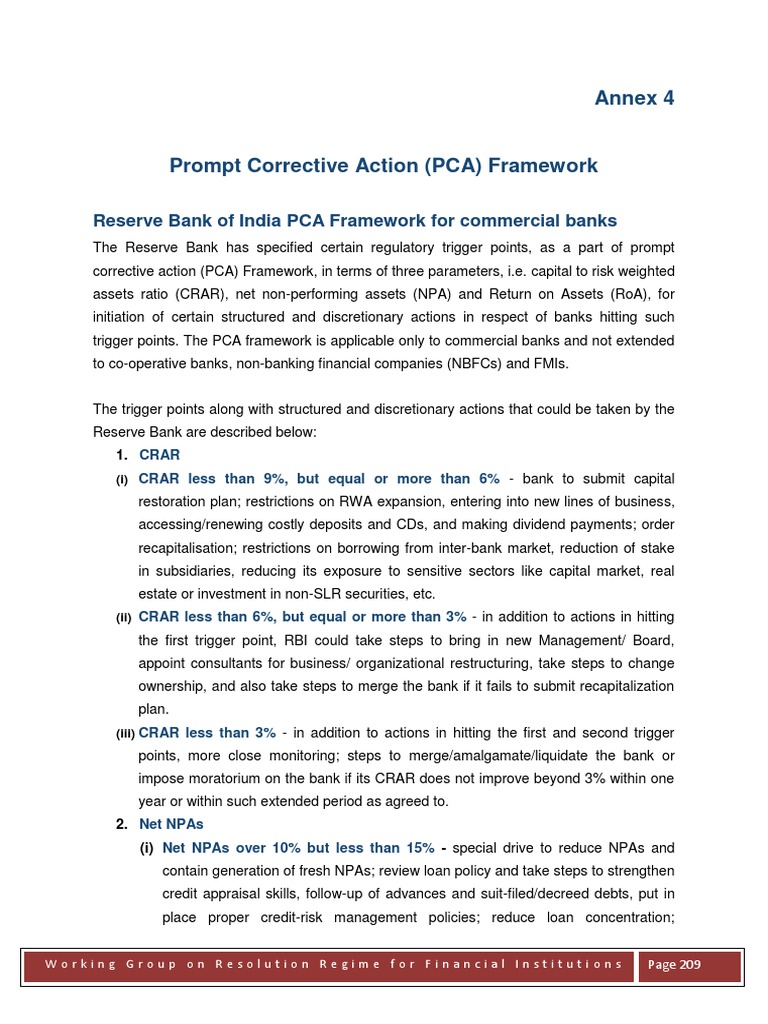 PCA Note1 PDF | PDF | Capital Requirement | Federal Deposit Insurance ...