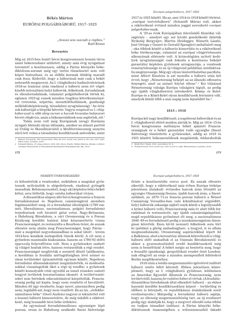 Európai Polgárháború 1917-1923 PDF | PDF