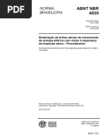 NBR 6535 Jul 2005 Sinalizacao de Linhas Aereas de Transmissao de Energia PDF | PDF | Transmissão ...