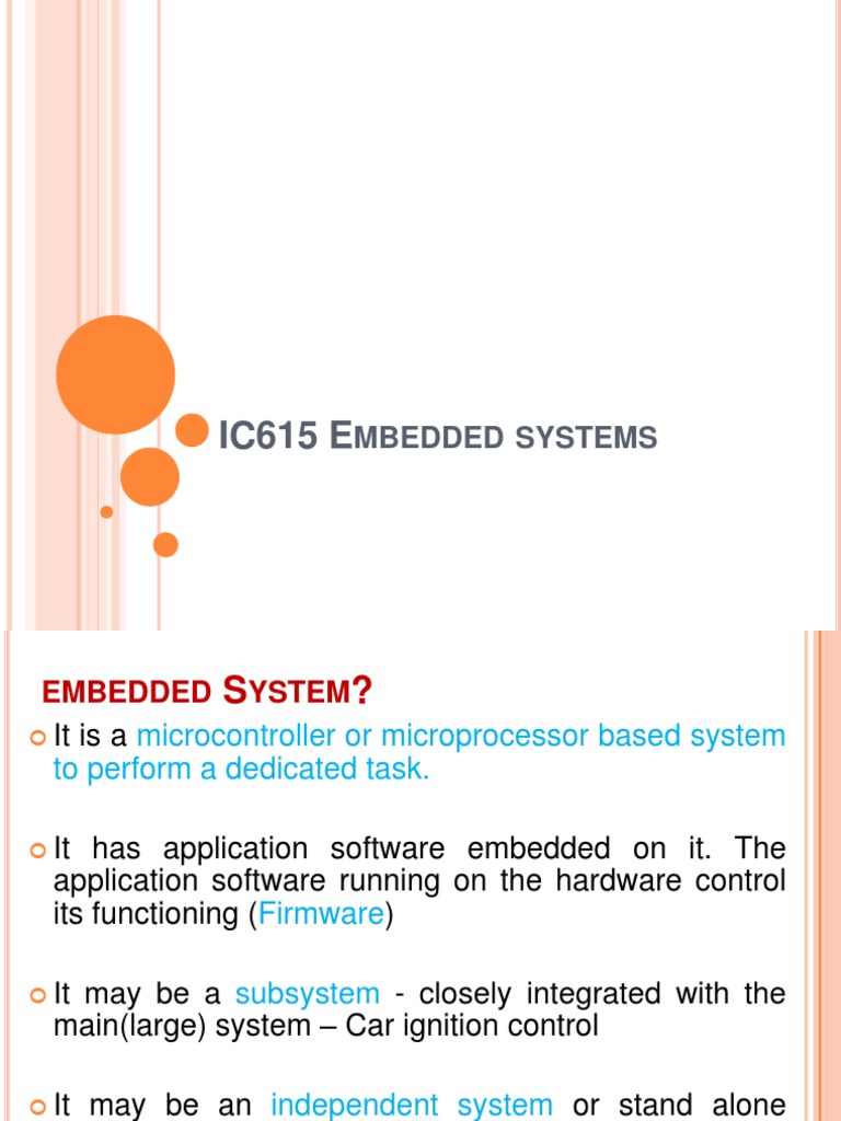 IC615 Embedded Systems - 23 - 09 - 2020 PDF | PDF | Random Access Memory | Embedded System