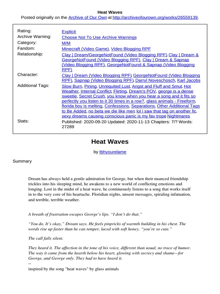 Heat Waves PDF | PDF | Dream | Nature
