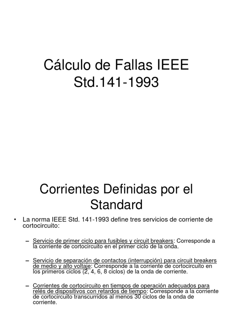 CALCULO DE FALLAS IEEE STD - 141 - Pdfslide - Tips - Calculo-De-Fallas ...