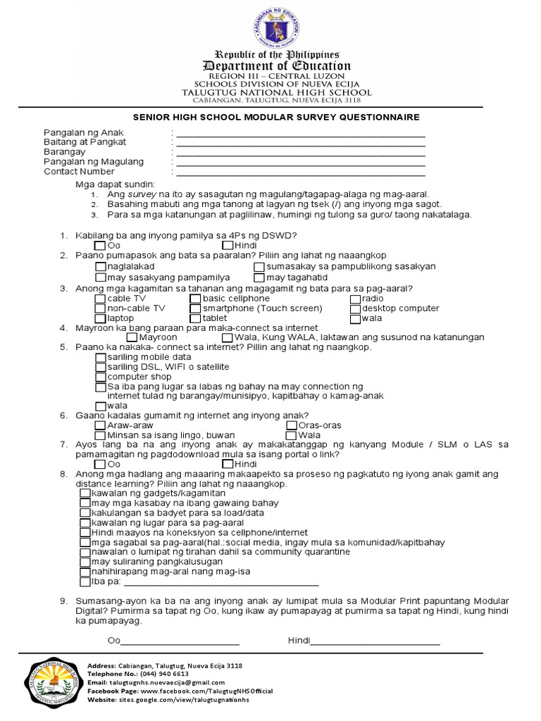 Survey Modular | PDF