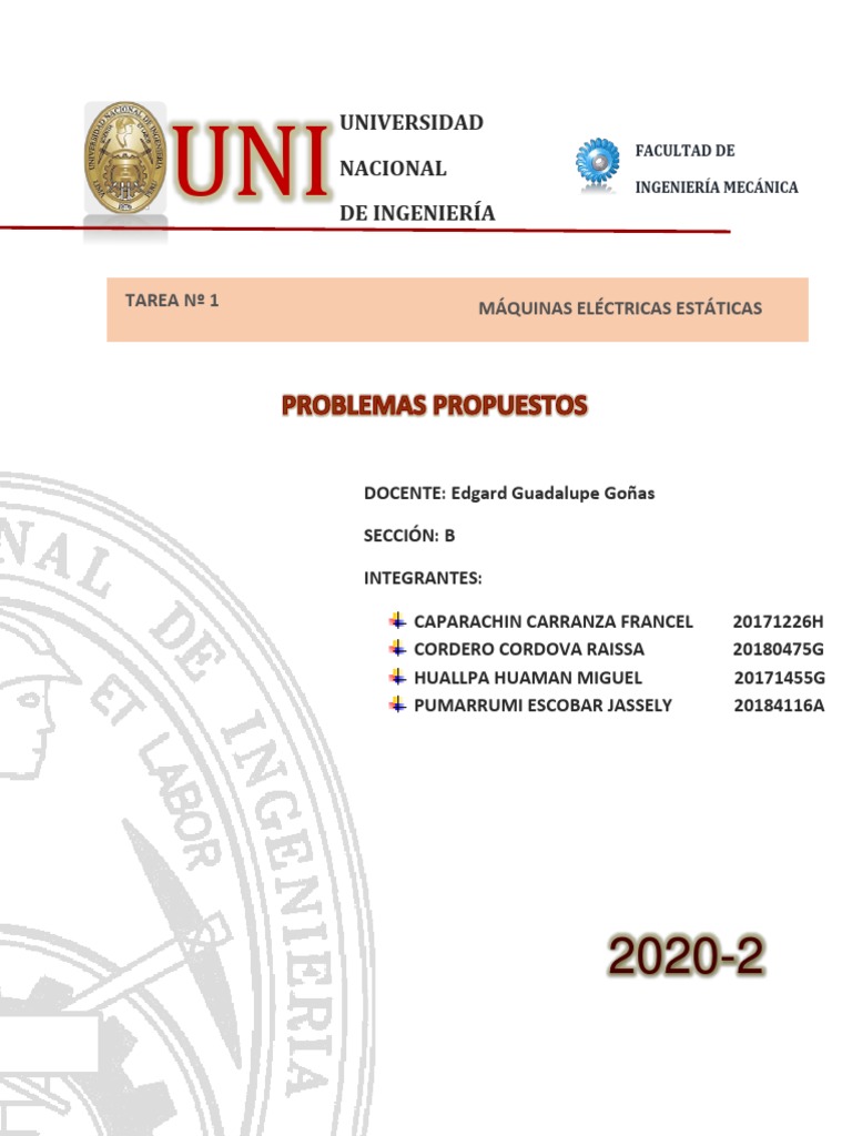 Tarea PC1 PDF | PDF | Inductor | Equipo eléctrico
