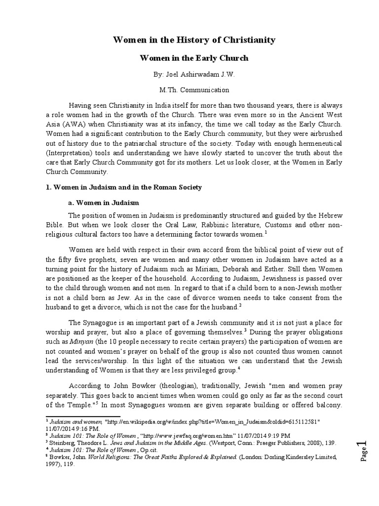 Women in The History of Christianity | PDF | Paul The Apostle | Mary ...