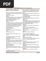 Cheat Sheets - Time Speed and Distance | PDF | Speed | Mean