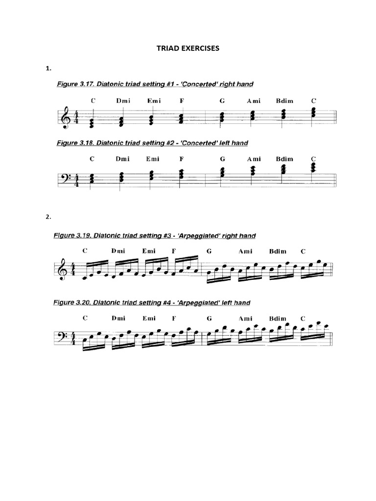 Triad Exercises | PDF