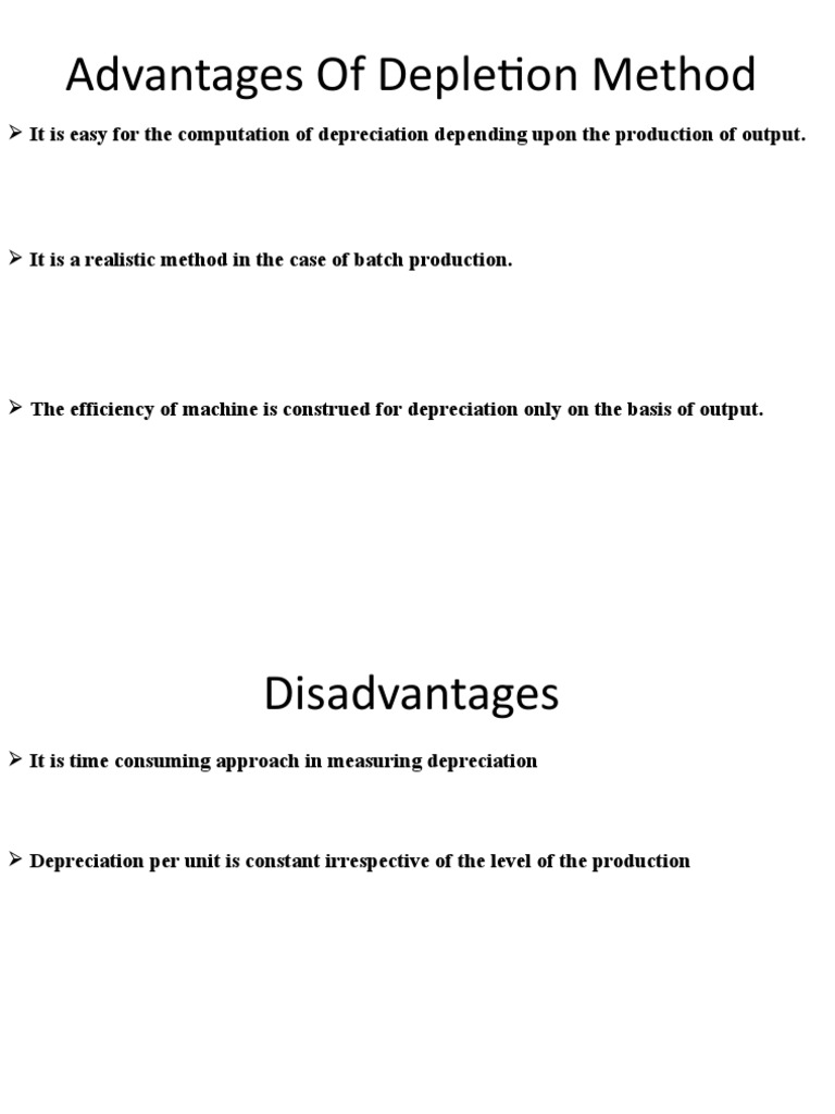 Advantages and Disadvantages of Depletion | PDF | Technology & Engineering