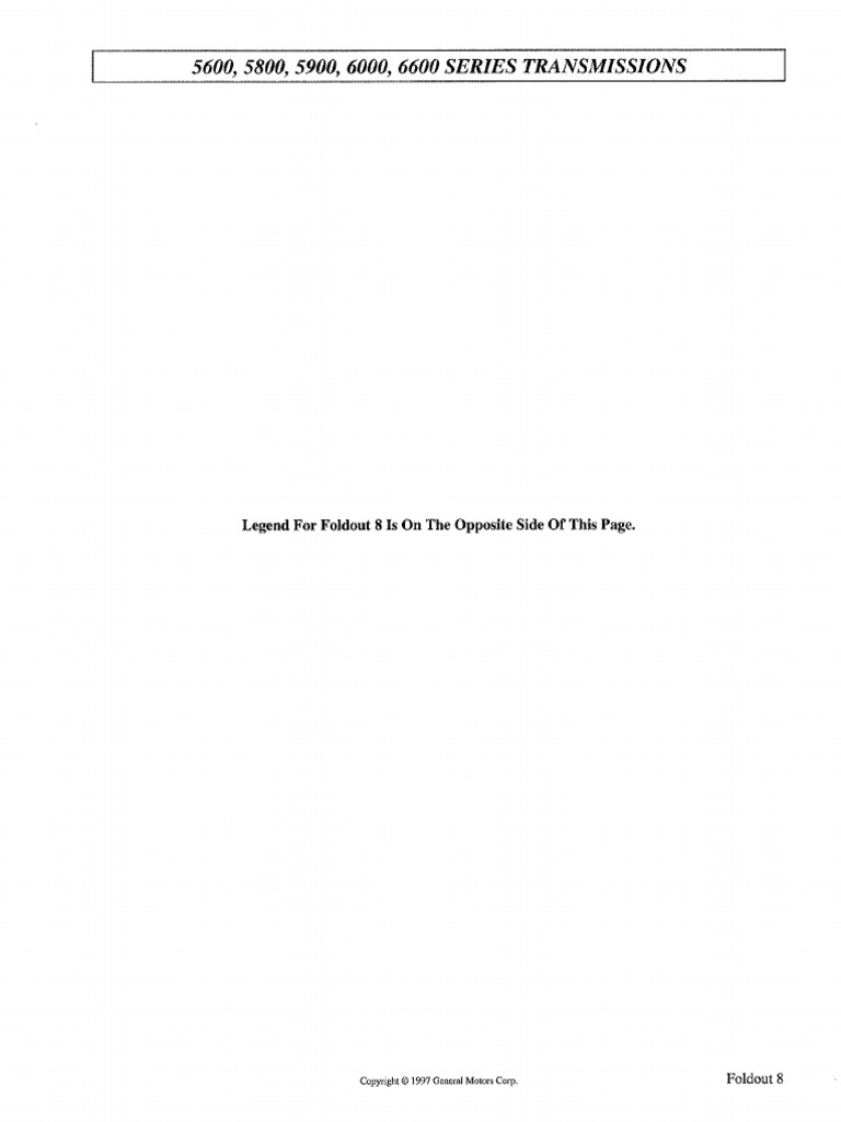 Allison 5000 6000 Series Service Manual Fold Out 8 Thru 15 PDF | PDF