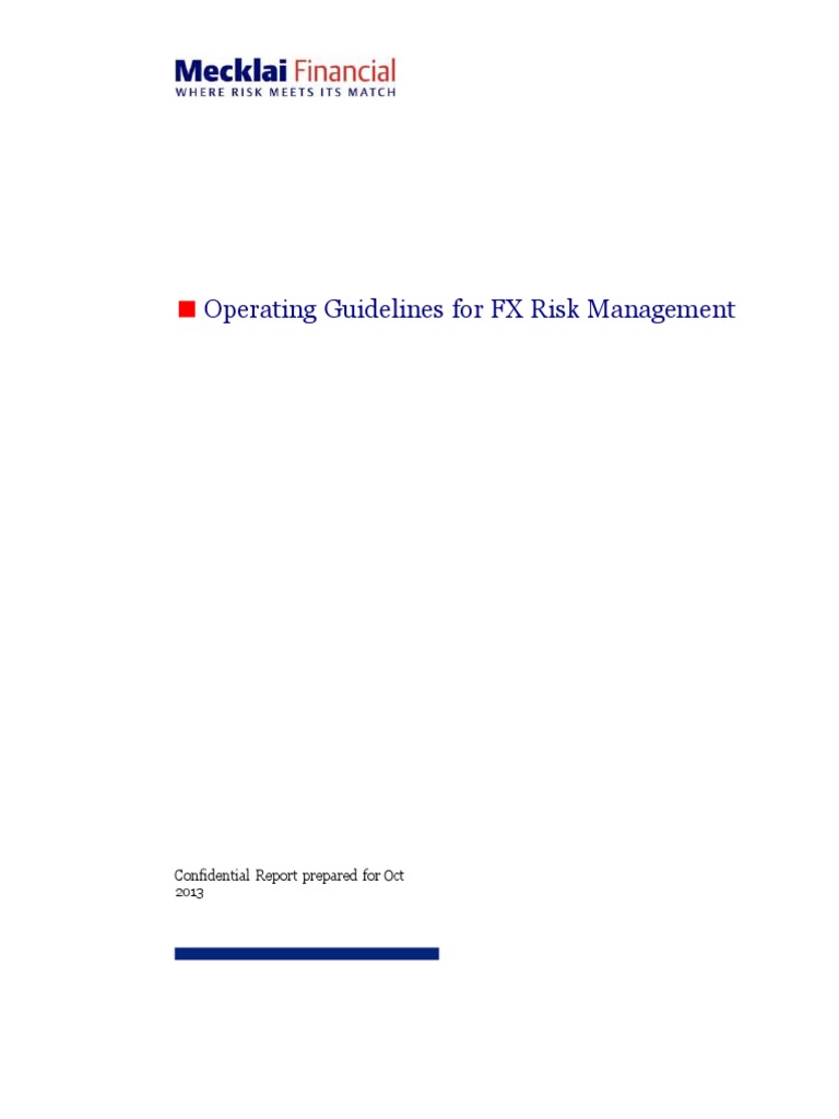 FX Risk Management Guidelines | PDF | Hedge (Finance) | Futures Contract