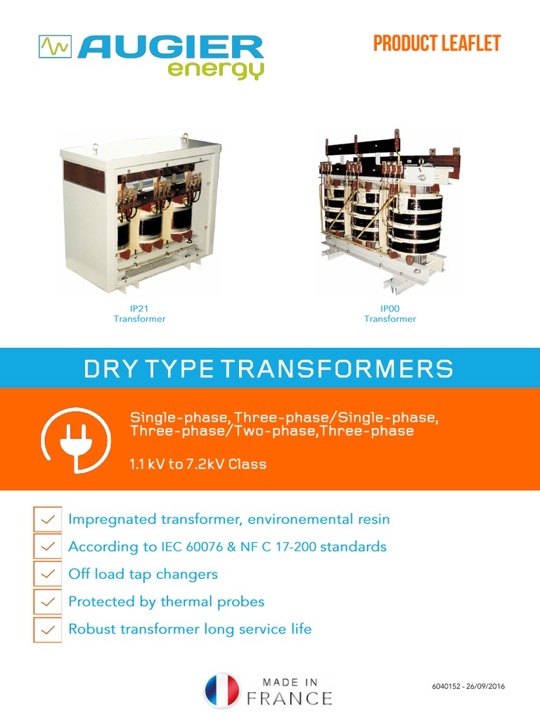 Dry Type Transformers: Technical Specifications and Construction ...