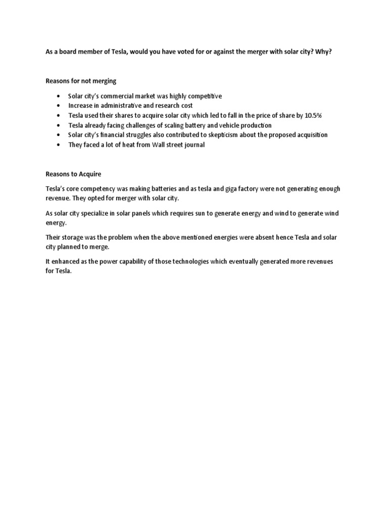 Tesla Operations Management | PDF