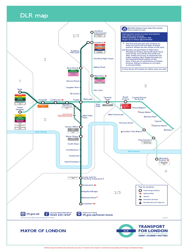 DLR Route Map | Download Free PDF | England | London