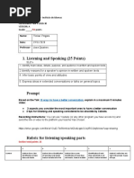 Rubric For Group Discussion | PDF | Grammar | Human Communication