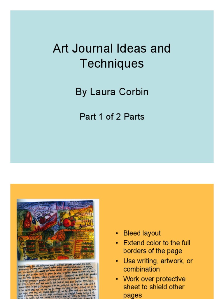 Art Journal Ideas and Techniques Part 1 PDF | PDF
