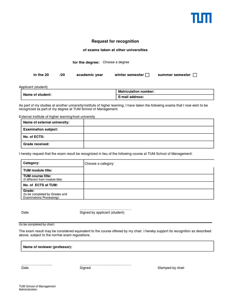 ANTRAG Auf ANERKENNUNG Allg Eng 21120 | PDF