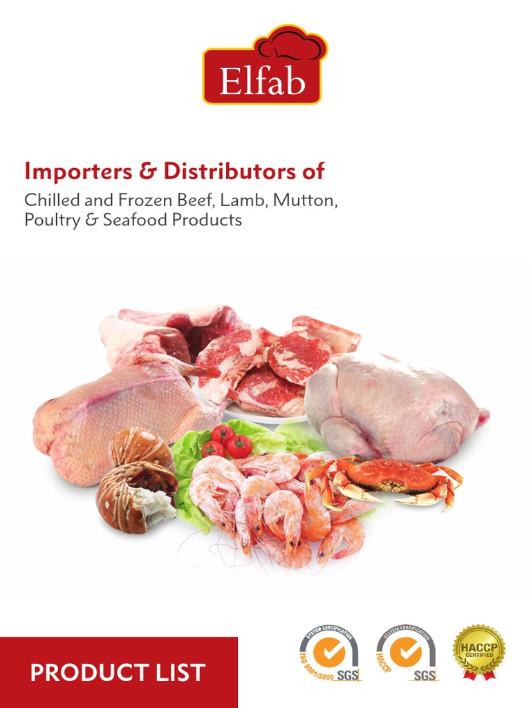 Elfab Catalogue | PDF | Lamb And Mutton | Beef