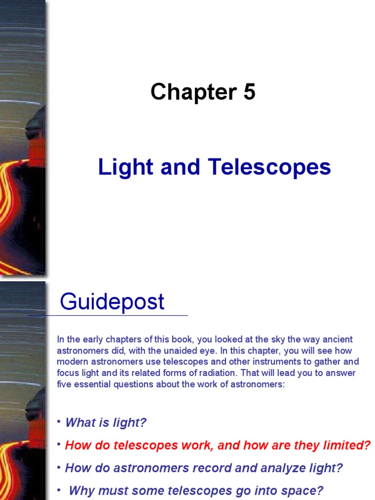 Chapter 5 Astronomy Lecture | PDF | Electromagnetic Spectrum | Angular ...