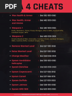 GTA 4 Cheat Codes Guide | PDF | Games & Activities