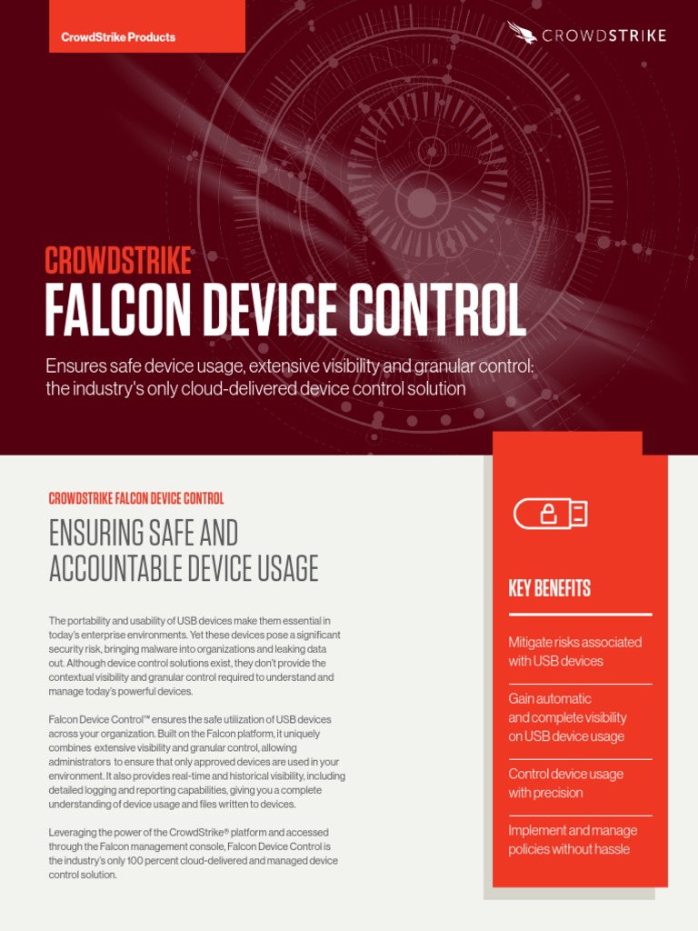Falcon Device Control: Crowdstrike | PDF | Usb | Cloud Computing