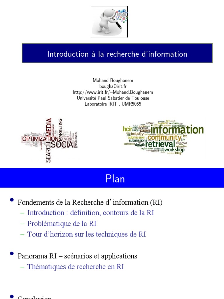 Chap1-Intro RI 2014 | PDF | Library Science | Computing