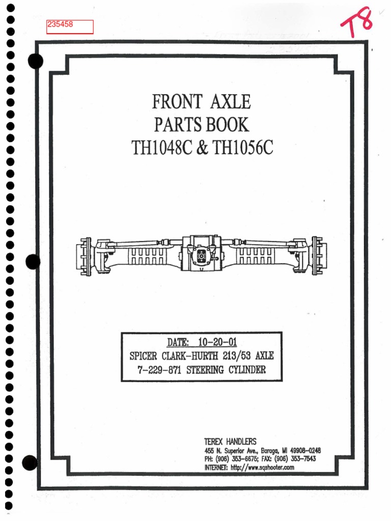Clark-Hurth Front Axle Parts Guide | PDF | Washer (Hardware) | Bearing ...