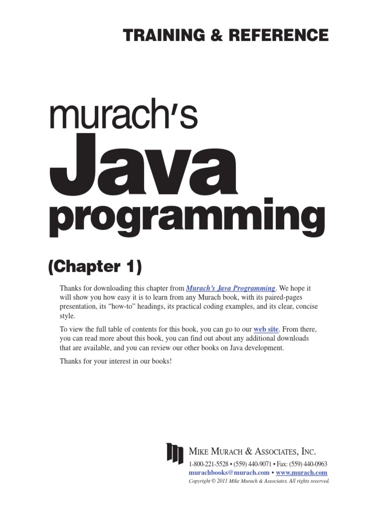 Javp ch01 | PDF | Java (Programming Language) | Java Server Pages