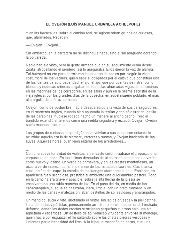 OVEJÓN | PDF | Naturaleza