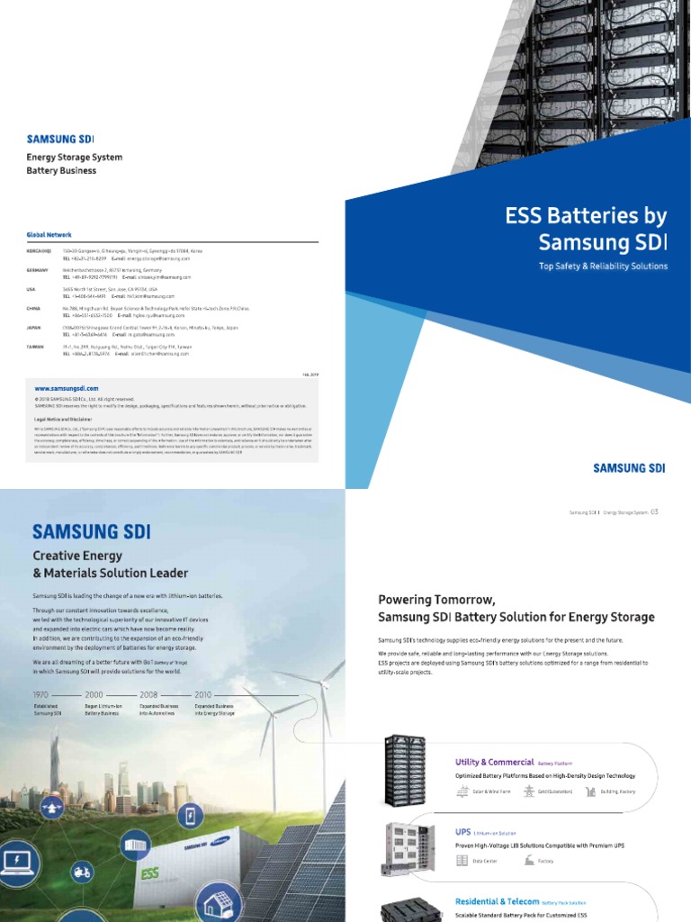 Samsung SDI ESS - EN PDF | PDF