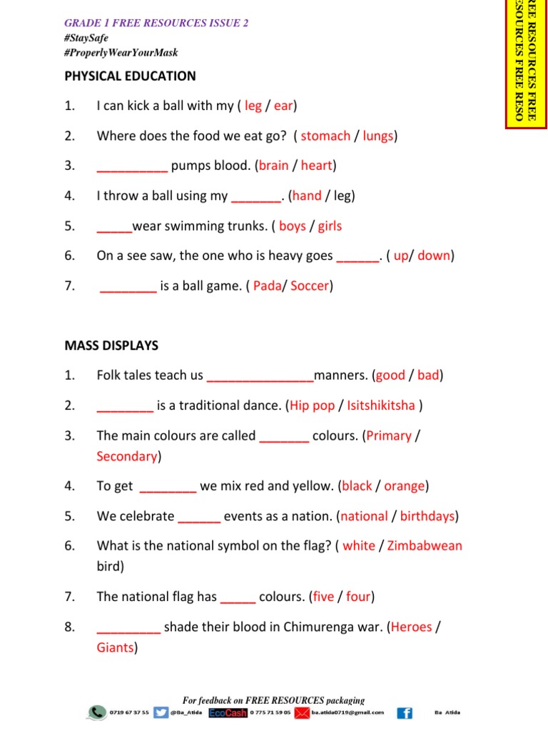 Grade 2 Free Resources 2 | PDF
