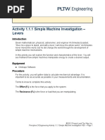 Levers Lab: Mechanical Advantage Calculations | PDF | Lever | Machines