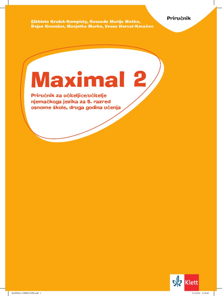 Maximal 2 Prirucnik 2018 | PDF