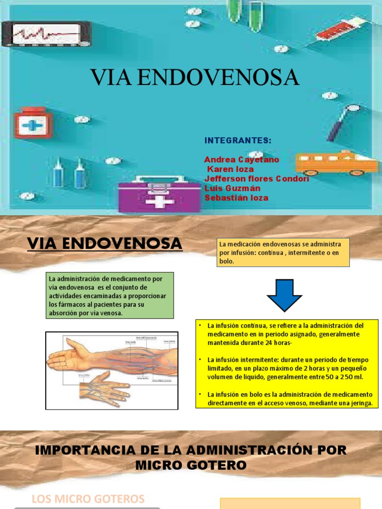 Administración de Medicamentos Endovenosos | PDF | Terapia intravenosa ...