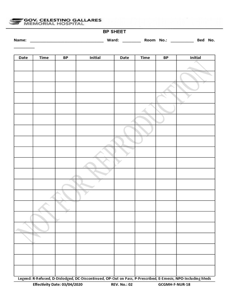 BP Sheet | PDF