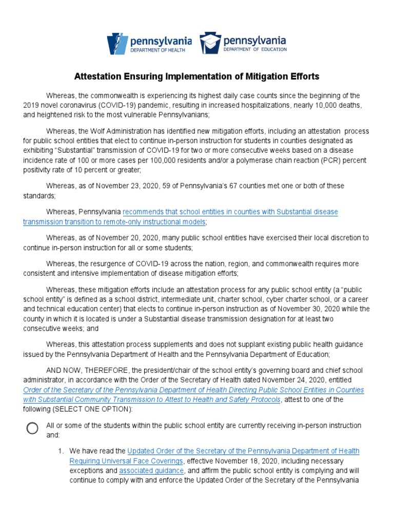 Attestation Form | PDF | Wellness | Medical