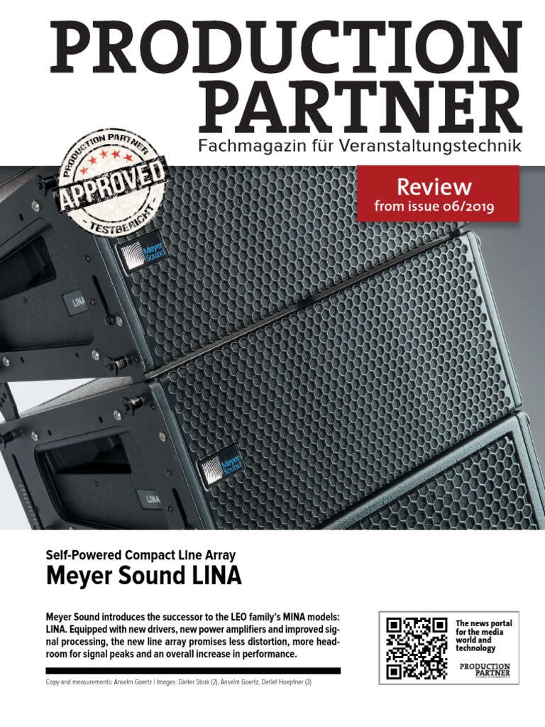 Review of Meyer Sound's New Self-Powered Compact Line Array, the LINA ...
