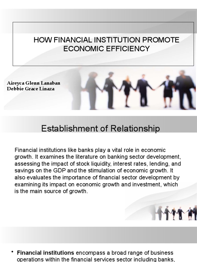 Financial Institutions Boost Economic Growth | PDF | Financial Markets ...