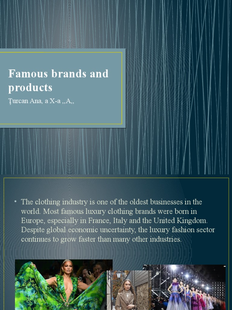 Famous Brands and Products | PDF | Luxury Goods | Fashion