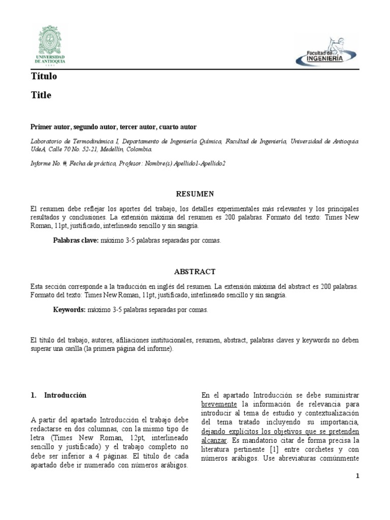 Formato de Elaboración de Informes Digitales - Sin Anotaciones | PDF ...