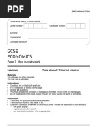 Cambridge IGCSE: 0455/12 Economics | PDF | Economic Equilibrium | Demand