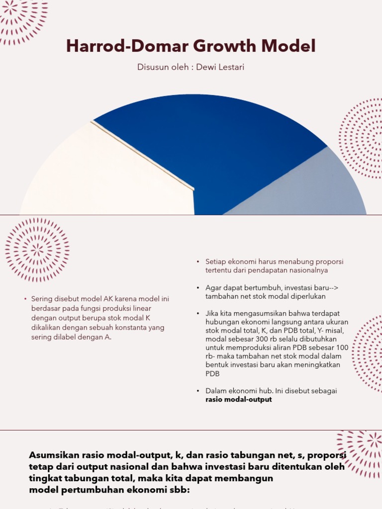 Model Pertumbuhan Harrod-Domar | PDF