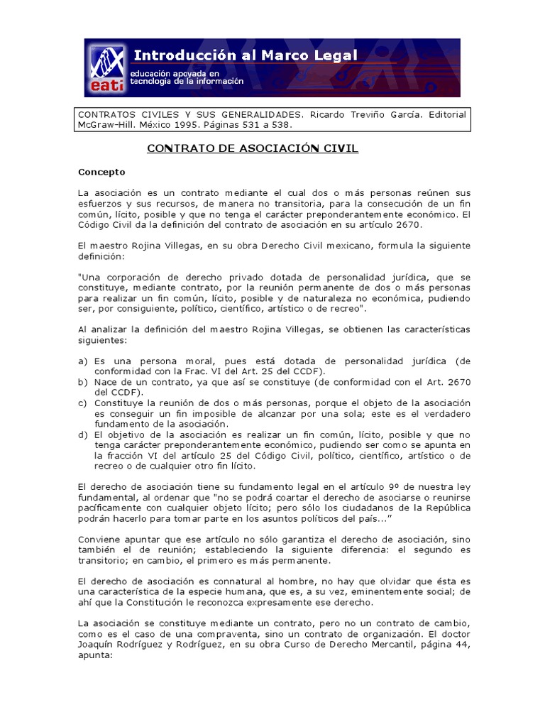 Contratos Civiles: Características y Generalidades | PDF ...