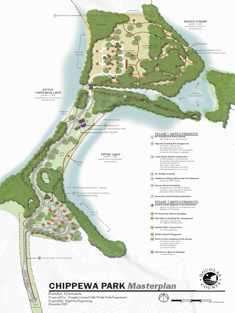 Chippewa Park Master Plan Map | PDF | Trail | Campsite