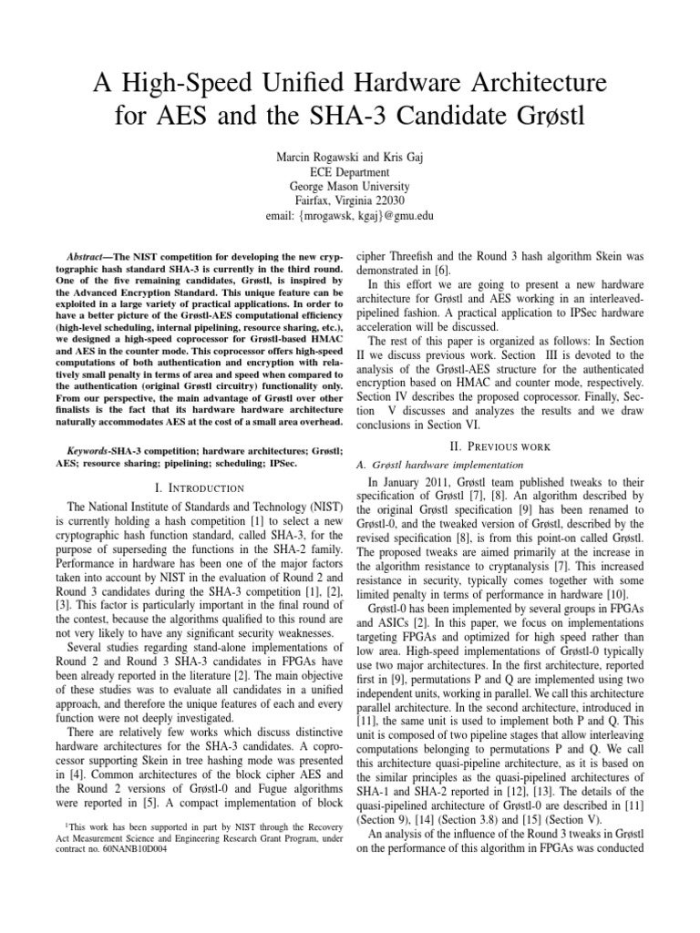 Groestl Aes | PDF | Secrecy | Espionage Techniques